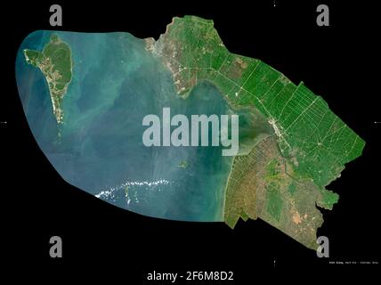 Kien Giang, province of Vietnam. High resolution satellite map ...