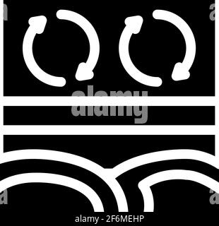 natural thermal circulation icon vector outline illustration Stock ...