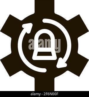 signalization code mistake working process icon vector outline ...