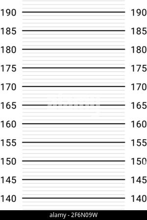 Police mugshot background. Person's height measuring scale Stock Vector ...