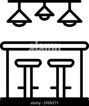 Order bar counter icon. Outline Order bar counter vector icon for web ...