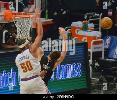 Denver Nuggets forward Aaron Gordon (50) in the first half of an NBA ...