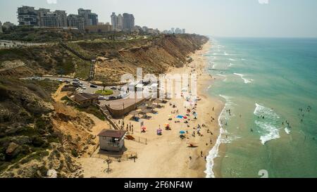 Netanya aerial view, Israel Stock Photo - Alamy