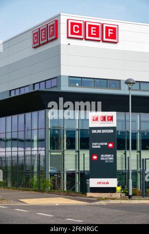 CEF online distribution centre, a single story warehouse and three ...