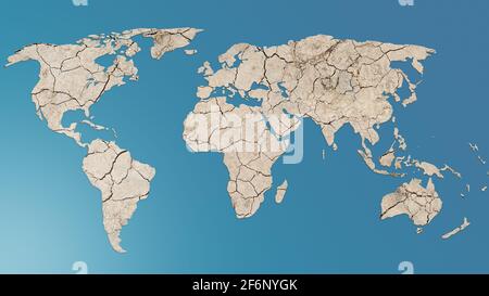 Blank World Climate Map