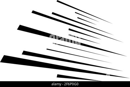 Dynamic 3D lines in perspective. Vanishing, diminishing lines, stripes ...