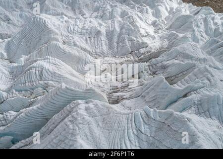 Aerial photography of Tibet Quden Nyima glacier landscape Stock Photo ...