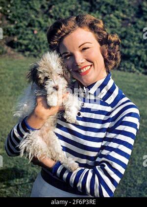 Nanette Fabray, an American actress and singer, is pictured in 1957 ...