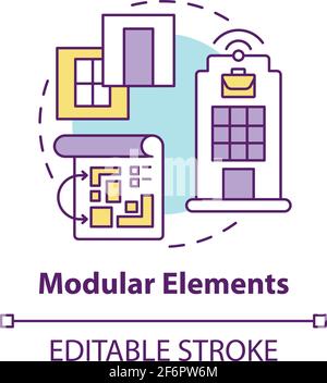Modular elements concept icon Stock Vector Image & Art - Alamy