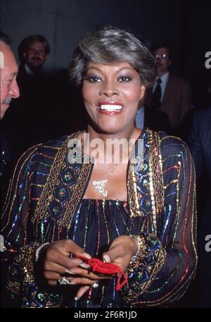 Dionne Warwick 1981 Credit: Ralph Dominguez/MediaPunch Stock Photo - Alamy