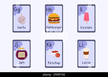 Flash card letter J is for jam Stock Vector Image & Art - Alamy