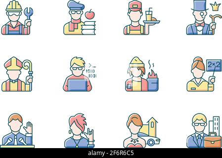 Upper class RGB color icon Stock Vector Image & Art - Alamy