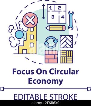 Circular economy innovation sustainable strategy, tech solutions. Tiny ...