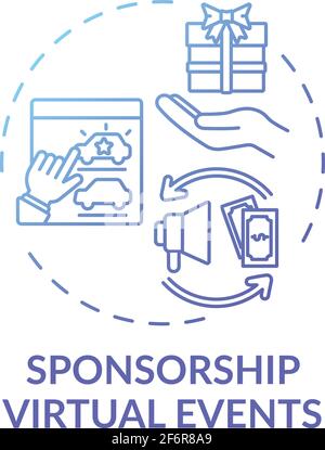 Sponsorship virtual events concept icon Stock Vector Image & Art - Alamy