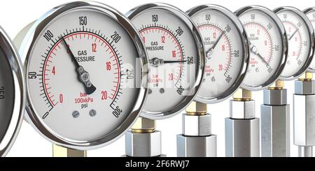 Illustration of a barometer and pipe Stock Photo - Alamy