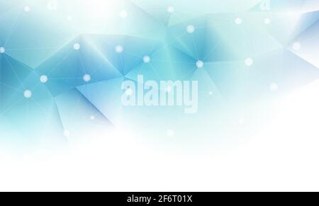 Brochure template design. Abstract connect polygonal network background ...