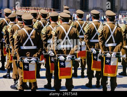 Chile Santiago Military parade Stock Photo - Alamy
