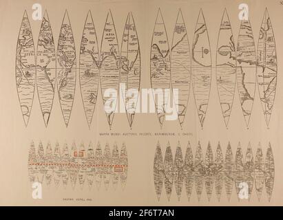 Maps: Projections, 1540/1552, reprinted 1889 Stock Photo - Alamy