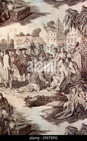 Penn's Treaty with the Indians, painting by Benjamin West, 1771-1772 ...