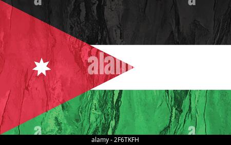 Creative grunge flag of Jordan country with shining background Stock ...