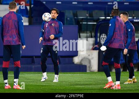VALENCIA, SPAIN - APRIL 2: Shinji Okazaki of SD Huesca during the La ...