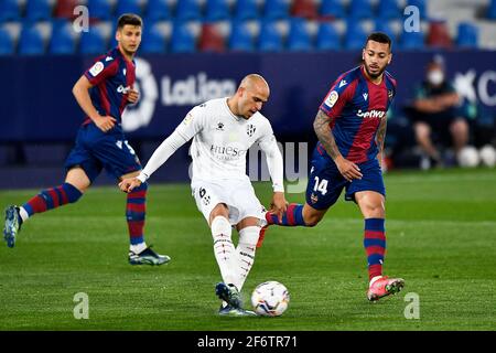 VALENCIA, SPAIN - APRIL 2: Sandro Ramirez Castillo of SD Huesca and ...