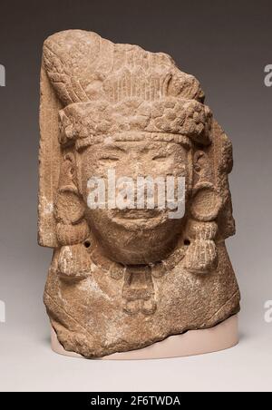 Aztec (Mexica). Head of Xilonen, the Goddess of Young Maize. 1400–1500 ...