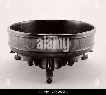 Ritual Wash Basin. 1501–1600. Japan. Black lacquer and zelkova wood ...