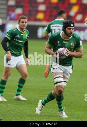 Matt Rogerson of London Irish during Gallagher Premiership between ...