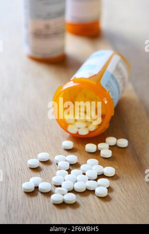 Medication Warning Label Stock Photo - Alamy