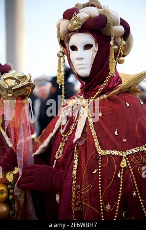 Grotesque costumes at Carnival of Venice, Italy, European traditions ...