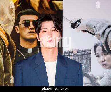 South Korean actor Won Ki-Jun arrives for the Korean Culture Festival ...