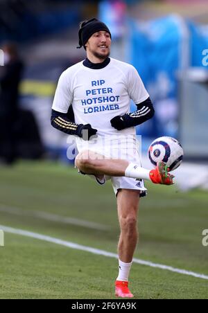 Leeds United's Peter Lorimer during training Stock Photo - Alamy