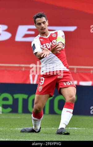 Wissam Ben Yedder - Ligue 1 Monaco v Lens in Monaco on August 20, 2022 ...