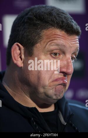 Ospreys head coach Toby Booth during pre match warm up Stock Photo - Alamy