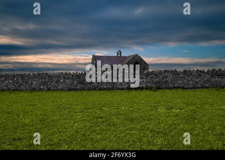 St Baglan's Church, Llanfaglan, North Wales, is the last resting place ...