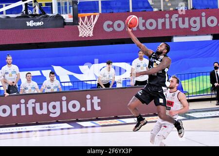Trento, Italia. 03rd Apr, 2021. Luke Maye (Dolomiti Energia Trento ...