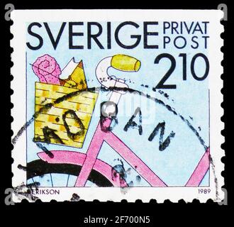 SWEDEN - CIRCA 1989: stamp printed by Sweden, shows Surveying and ...