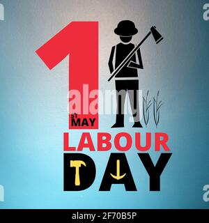 1st may international labor day wallpaper Stock Photo - Alamy