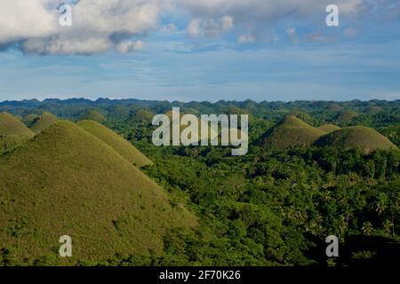 View of the 'Chocolate Hills', Carmen, Bohol province, Philippines, SE ...