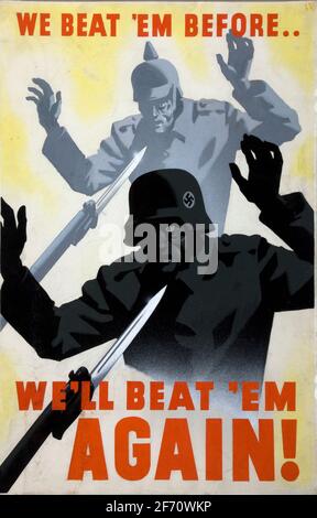 Vintage American WW2 Propaganda Recruitment Poster 'Remember Pearl ...