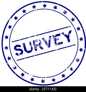 survey blue round stamp Stock Vector Image & Art - Alamy