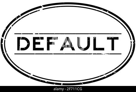 Grunge black default word rubber seal stamp on white background Stock ...