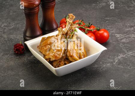 Rabbit stew in sweet and spicy sauce Stock Photo - Alamy