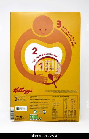 Box of Kellogg's All Bran original natural wheat bran Stock Photo - Alamy