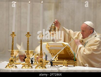 Vatican. 4th April, 2021. Vatican. 4th April, 2021. Handout photo ...