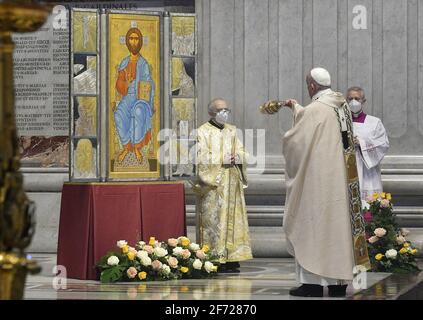 Vatican. 4th April, 2021. Vatican. 4th April, 2021. Handout photo ...