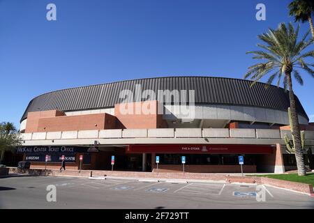 A general overall view of the McKale Center on the campus of the ...