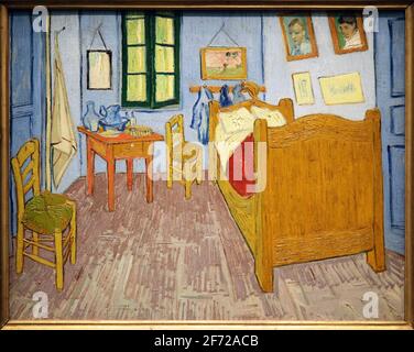 The artist's bedroom in Arles, as in his masterpiece painting, is ...