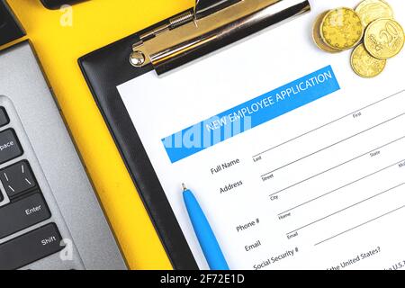 closeup photo of company employees. business background Stock Photo - Alamy